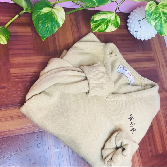 Vintage | Sweaters | Vsco Cashmere Beige Oversized Boyfriend Sweater ...